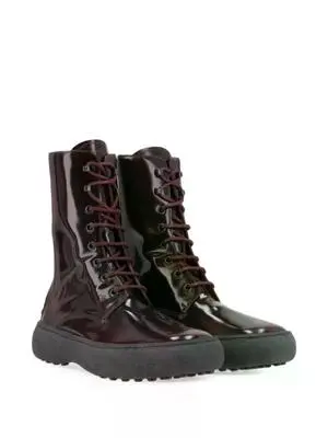 TOD'S Lace-up Gomma Boots