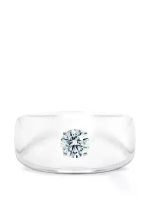 SOLO FOR DIAMONDS Lab-grown Diamond Tapered Ring - Silver