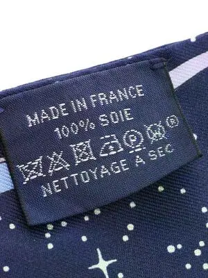 Hermès 2010s Space Derby Scarf - Blue