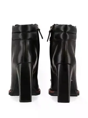 TOD'S Lace-up Tassel Leather Ankle Boots
