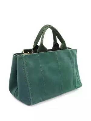 Prada 2000s Canapa Logo-print Tote Bag