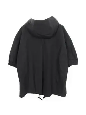 Prada 2010s Hooded Drawstring Coat