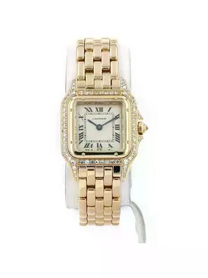 Cartier 1990s Panthère Diamond 22mm Watch - Neutrals