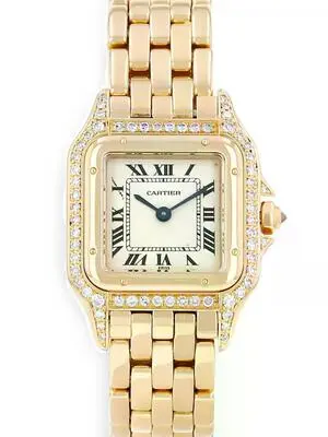 Cartier 1990s Panthère Diamond 22mm Watch - Neutrals