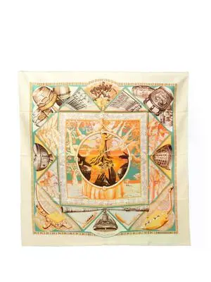 Hermès 2010s Au Son Du Tam-tam Scarf - Neutrals
