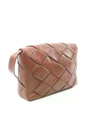 Miu Miu Woven Leather Crossbody Bag - Brown