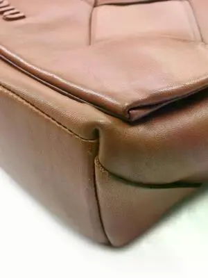 Miu Miu Woven Leather Crossbody Bag