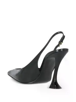 LANVIN Serenade Slingback In Leather - Black