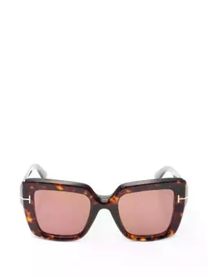 TOM FORD 2020s Esme Square-frame Sunglasses - Brown