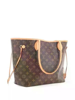 LOUIS VUITTON Neverfull Nm Monogram Canvas Mm Tote Bag - Brown