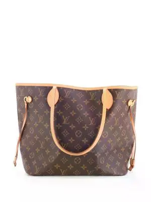 LOUIS VUITTON Neverfull Nm Monogram Canvas Mm Tote Bag - Brown