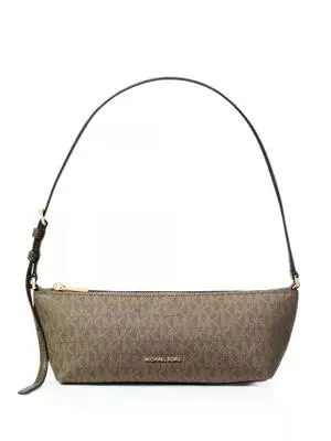 Michael Kors Laila Small Signature-logo Satchel - Green