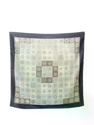 Hermès 2000s Winter Fires Scarf - Neutrals