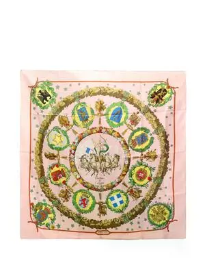 HERMÈS 2000s 90 Carré Emblems De L'europe Scarf