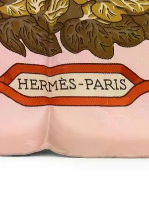Hermès 2000s 90 Carré Emblems De L'europe Scarf - Pink