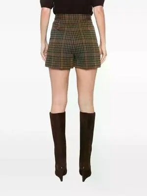 Max Mara Prince Of Wales Check Tailored Shorts