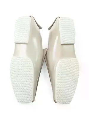 JIL SANDER 2010s Square-toe Leather Loafers