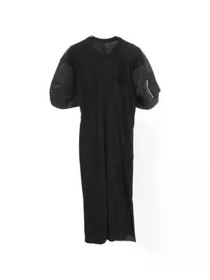 Sacai Color-block Short Sleeve Midi Dress