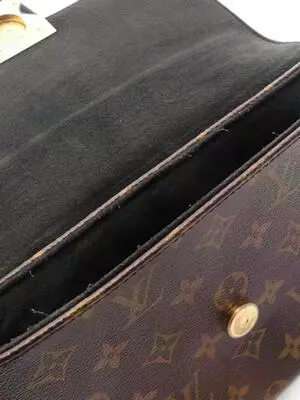 LOUIS VUITTON Monogram Canvas Two-way Handbag - Brown