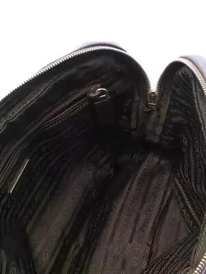 Prada Leather Trimmed Tote Bag