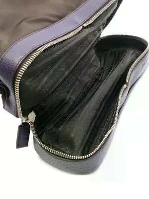 Prada Leather Trimmed Tote Bag