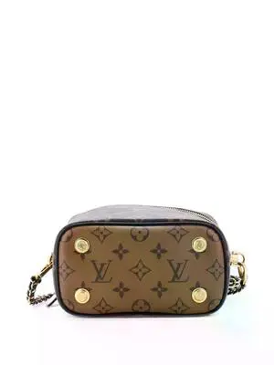 LOUIS VUITTON Vanity Handbag Reverse Monogram Canvas Pm Satchel - Brown