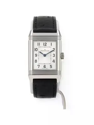 JAEGER-LECOULTRE Reverso Rectangular Silver-tone Dial Watch - White