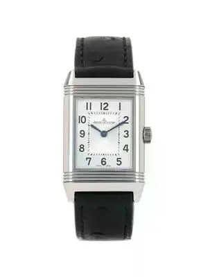 JAEGER-LECOULTRE Reverso Rectangular Silver-tone Dial Watch - White