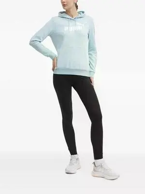 PUMA Logo-print Drawstring Hoodie - Blue