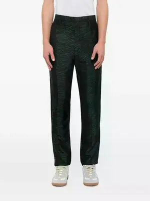 LANVIN Zebra-jacquard Trousers - Black