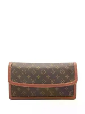 LOUIS VUITTON Monogram Pochette Dame Clutch - Brown