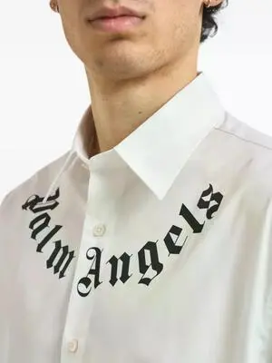 Palm Angels Logo-print Button-down Shirt