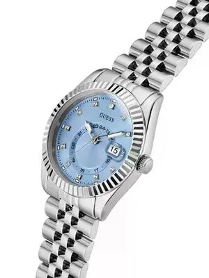 Guess Jada Silver-tone Multi-function Date Watch - Blue