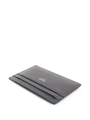 Celine 2020s Medium Grained Leather Card Holder - Black
