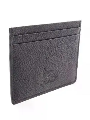 CHRISTIAN LOUBOUTIN Kios Spiked Card Case - Black