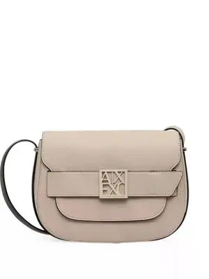 Armani Exchange Logo-plaque Cross Body Bag - Neutrals