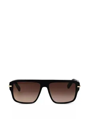 FERRAGAMO Geometric-frame Sunglasses - Black