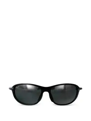 Maui Jim Hookipa Ultra R-xs Oval-frame Sunglasses - Black