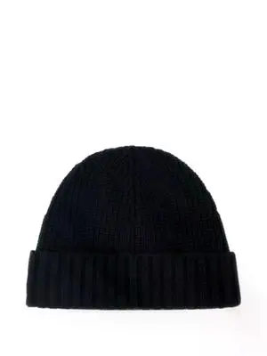 Stone Island Logo-patch Ribbed-knit Beanie Hat