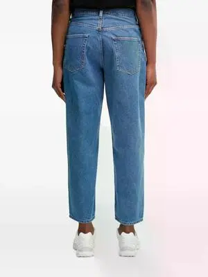 BEAMS Pleated Straight-leg Jeans