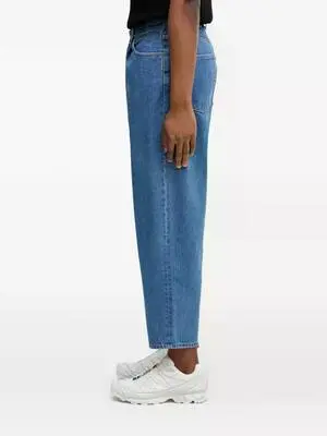 BEAMS Pleated Straight-leg Jeans