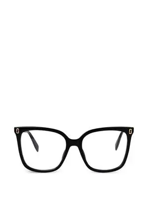 Marc Jacobs Rectangle Logo Glasses - Black