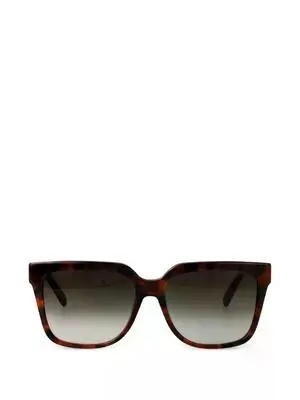 FERRAGAMO Gancini Square-frame Sunglasses - Brown