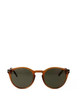 Calvin Klein Round-frame Tortoiseshell Sunglasses - Brown