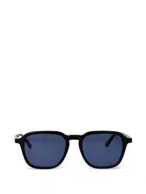Calvin Klein Square-frame Logo-detail Sunglasses - Black