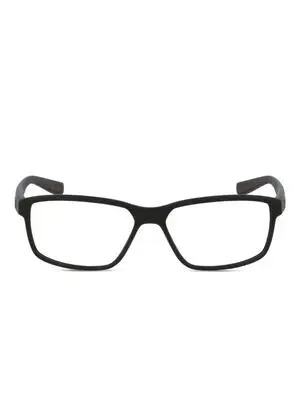 Nike Matte-finish Rectangle-frame Glasses - Black
