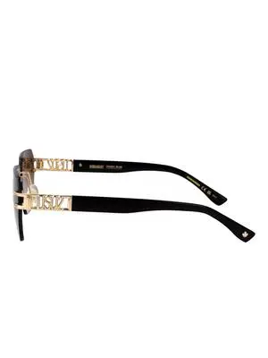 Dsquared2 Rimless Logo Detail Sunglasses