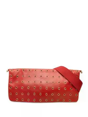 Prada 2003-2026 Nappa Grommet Shoulder Bag - Red