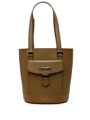 Burberry 2000-2017 Leather Bucket Bag - Brown