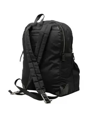 Burberry Nylon And Leather Trimmed Backpack